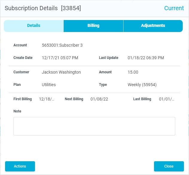 Managing Subscriptions